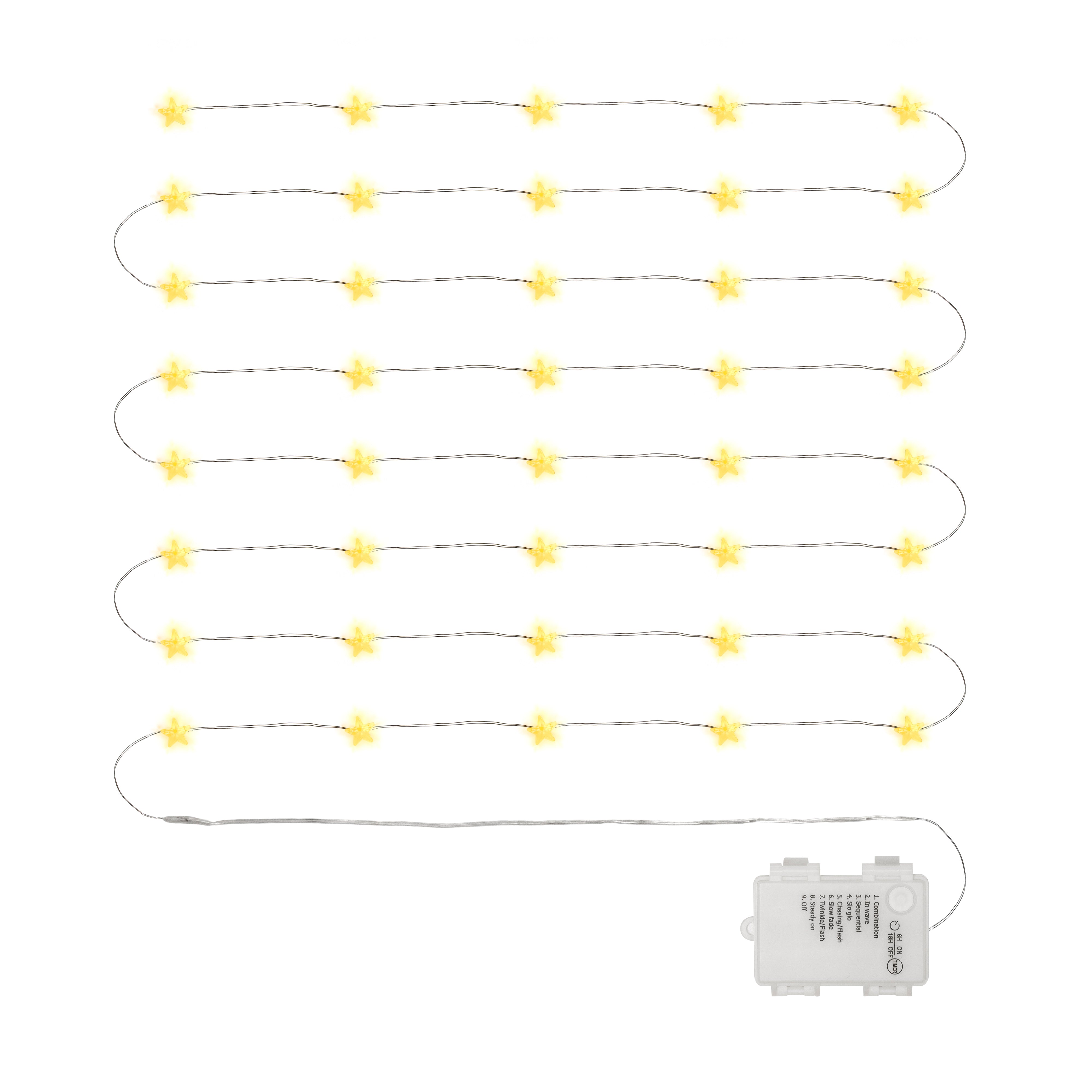 40 Battery Star Lights with Timer | Transform Your Space